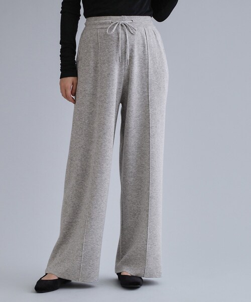 セール】【es】ニットワイドパンツ【洗濯機OK】（その他パンツ