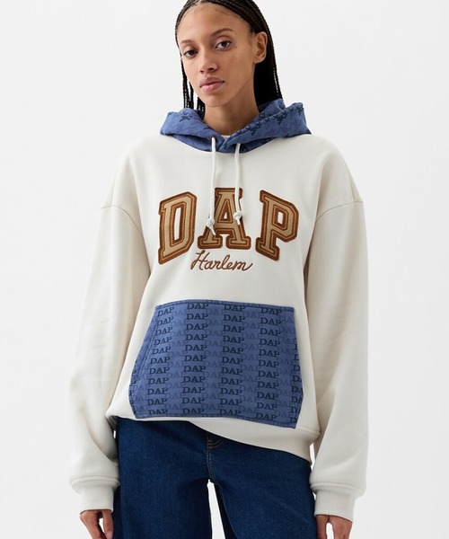 GAP（ギャップ）の「DAP GAP カラーブロック GAPロゴ プルオーバーパーカー(ユニセックス)（パーカー）」 - WEAR