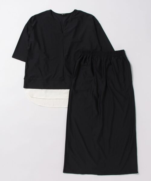INTERPLANET（インタープラネット）の「【UV・吸水速乾】レイヤードプルオーバー＋タイトスカート（ワンピース）」 - WEAR