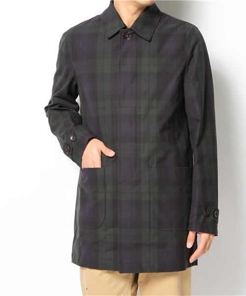 R.NEWBOLD（アールニューボールド）の「BLACK WATCH COAT/COTTON/225158（ステンカラーコート）」 - WEAR