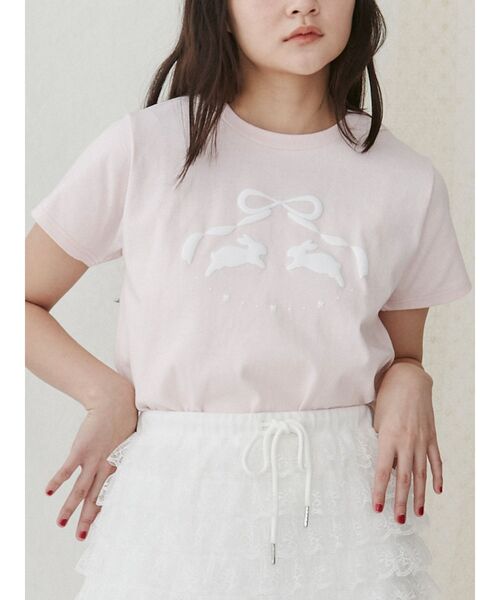 merry jenny（メリージェニー）の「rabbit ribbon tee（Tシャツ/カットソー）」 - WEAR