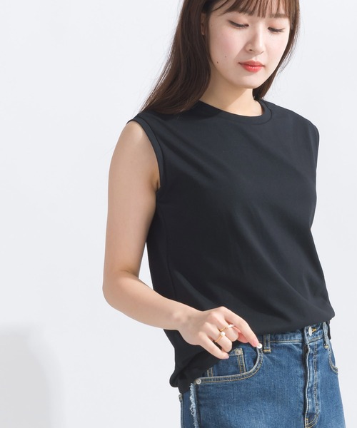 PICCIN（ピッチン）の「【WEB限定】USAコットン×OE天竺スリーブレスプルオーバー（Tシャツ/カットソー）」 - WEAR