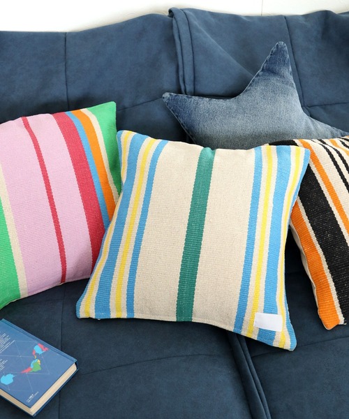 BAYFLOW（ベイフロー）の「BF JUICY COLORSストライプクッションカバー45×45（クッション/クッションカバー）」 - WEAR