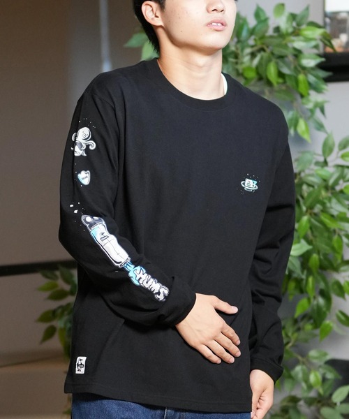 CHUMS（チャムス）の「CHUMS/チャムス ロンT/長袖ティシャツ/カットソー 袖プリント CH01-2454（Tシャツ/カットソー）」 - WEAR