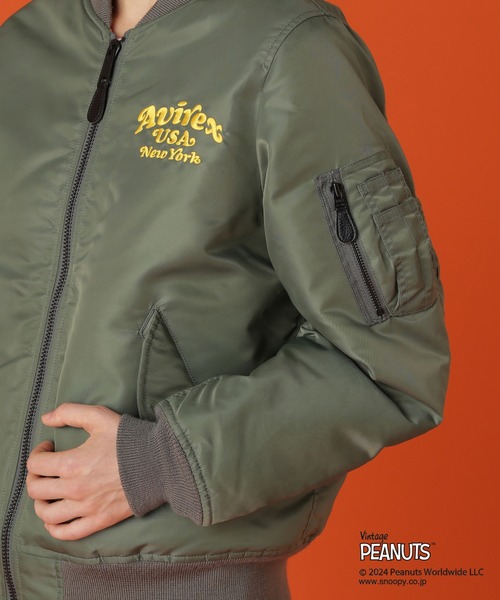 PEANUTS（ピーナッツ）の「《AVIREX×PEANUTS》ALLSTAR MA-1/アヴィレックス×ピーナッツ オールスターMA-1（MA-1）」 - WEAR