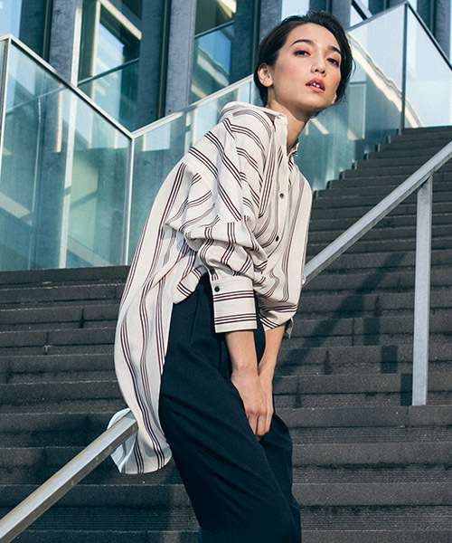 la.f…（ラエフ）の「《IPEKER AMARA》インポート素材オーバーシャツ（シャツ/ブラウス）」 - WEAR