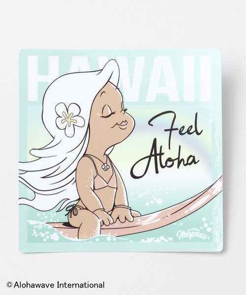 Kahiko（カヒコ）の「【Kahiko】ALOHA MAPUA スクエアステッカー（ステッカー/テープ）」 - WEAR