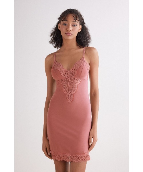 Intimissimi（インティミッシミ）の「Embrace Simplicity コットン＆レース スリップ（インナーウェア/肌着）」 - WEAR