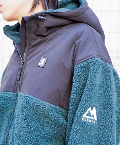 ELEMENT（エレメント）の「ELEMENT メンズ BOA HOOD JACKET ジャケット 【2022年秋冬モデル】/エレメントボア ...