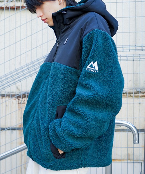 ELEMENT（エレメント）の「ELEMENT メンズ BOA HOOD JACKET ジャケット 【2022年秋冬モデル】/エレメントボア ...