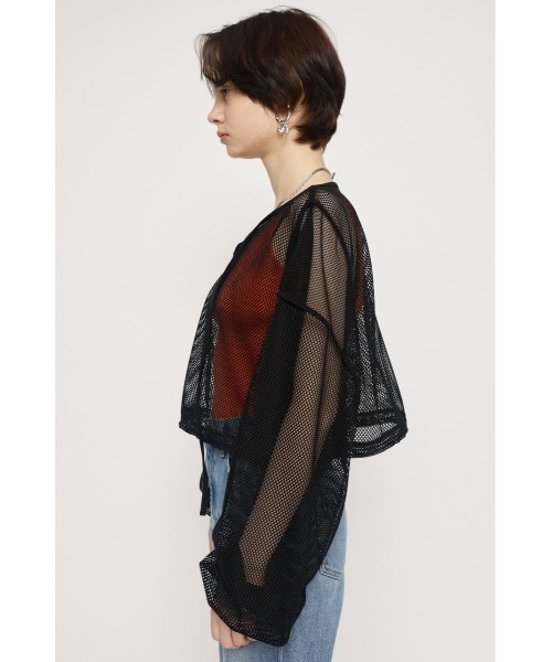 SLY（スライ）の「ATHLETIC MESH ARM SKIPPER TOP アスレチック メッシュアーム スキッパートップス ボリューム ...