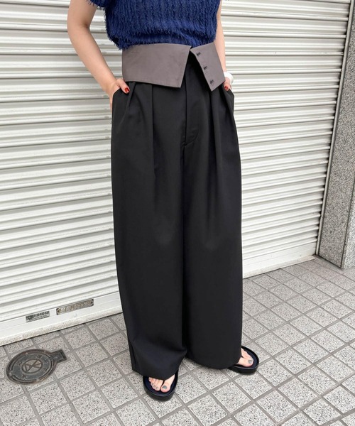 KBF（ケイビーエフ）の「WIDEベルトパンツ（その他パンツ）」 - WEAR
