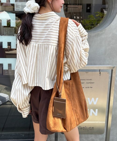 mystic（ミスティック）の「loti ポーチ付きスウェードトート（トートバッグ）」 - WEAR