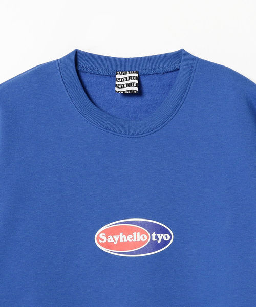 BEAMS T（ビームスティー）の「SAYHELLO / POINT LOGO CREWNECK SWEATSHIRT（スウェット）」 - WEAR
