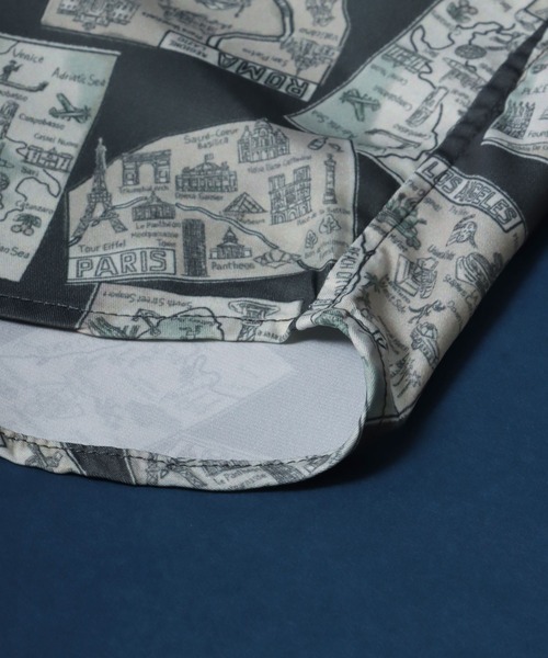 ANPAS（アンパス）の「Total Pattern Print Oversized Shirt/総柄プリント オーバーサイズ シャツ（シャツ ...