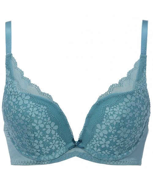 AMOSTYLE BY Triumph（アモスタイルバイトリンプ）の「【ラクしてボリュームアップ】デイジーレース 夢みるブラDeep V ブラ＆ショーツセット【B,C,Dカップ ...