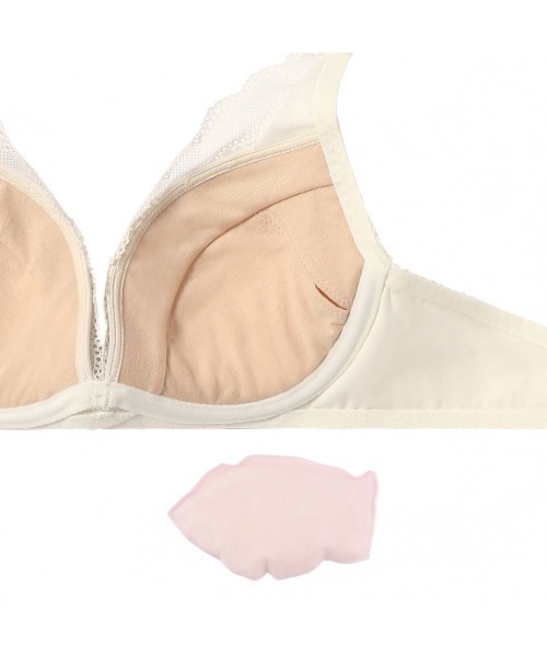 AMOSTYLE BY Triumph（アモスタイルバイトリンプ）の「【ラクしてボリュームアップ】デイジーレース 夢みるブラDeep V ブラ＆ショーツセット【B,C,Dカップ ...