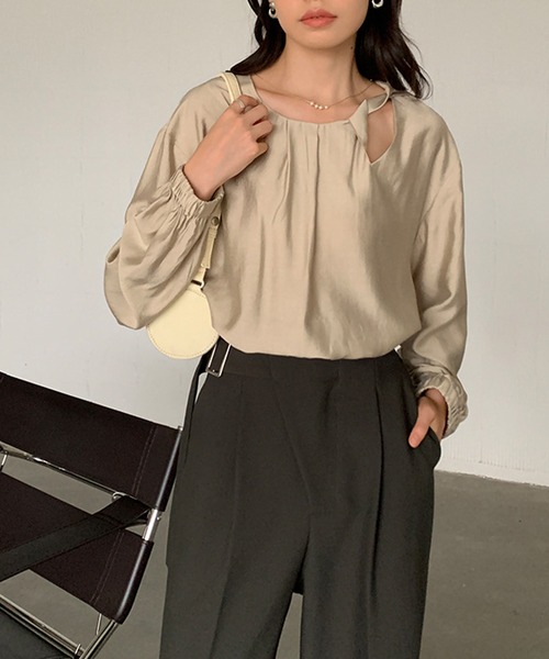 ELCY（エルシー）の「【ELCY】カットアウト無地ブラウス（シャツ/ブラウス）」 - WEAR