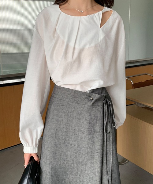 ELCY（エルシー）の「【ELCY】カットアウト無地ブラウス（シャツ/ブラウス）」 - WEAR