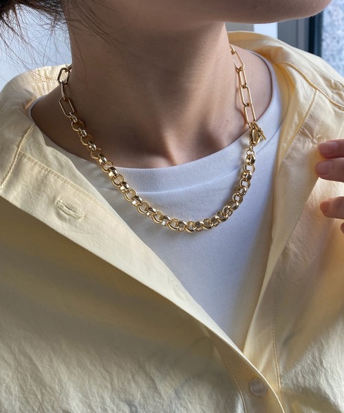 DouDou（ドゥドゥ）の「ミックスチェーンネックレス（ネックレス）」 - WEAR