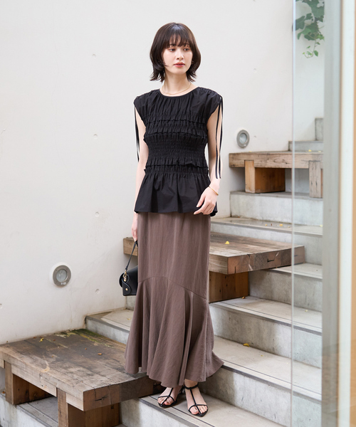 EMMA ROUGE VIF（エマルージュヴィフ）の「【一部店舗限定】シアーシャーリングブラウス（シャツ/ブラウス）」 - WEAR