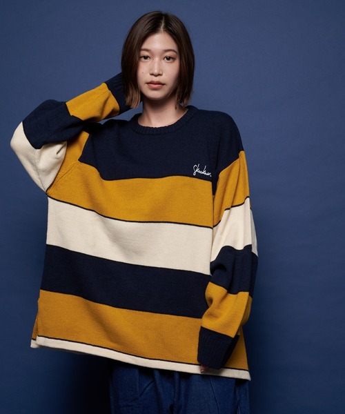 SKOOKUM（スクーカム）の「SKOOKUM /スクーカム BORDER KNIT（ニット/セーター）」 - WEAR