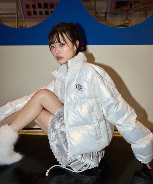 high beam puffer jk - pearl white（ダウンジャケット/コート）｜CHERRYQUIRI（チェリーキュリー）の ...