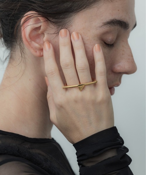 loni（ロニ）の「Triangle Double Ring（リング）」 - WEAR