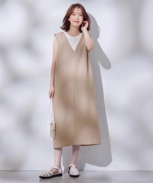 【セール】【接触冷感/UVケア/洗濯機可能】ひんやりVネックジャンスカ（スカート）｜any Fam（エニィファム）のファッション通販 - ZOZOTOWN