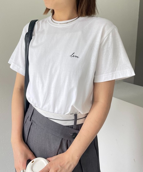 CAPRICIEUX LE'MAGE（カプリシューレマージュ）の「1ポイントLEMAGE Tシャツ（Tシャツ/カットソー）」 - WEAR