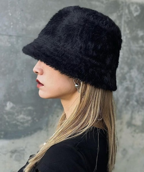 polcadot（ポルカドット）の「SHAGGY THERMO BUCKET HAT／ライクアンゴラファー シャギーハット（ハット）」 - WEAR