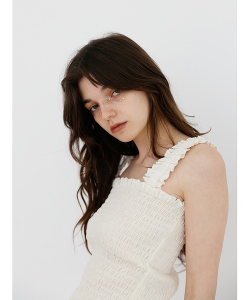 Katrin TOKYO（カトリーントーキョー）の「shirring square tops（Tシャツ/カットソー）」 - WEAR