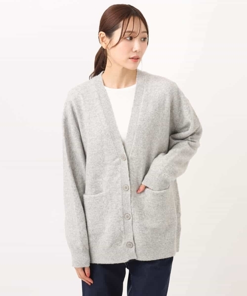 MK ミッシェルクラン（MK MICHEL  ）/【ウール混/洗える】ソフト起毛ニットカーディガン セール】ソフト起毛ニットカーディガン/洗える（カーディガン/ボレロ