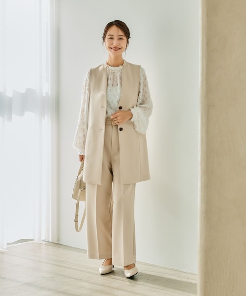 LEPSIM（レプシィム）の「【入卒式／セレモニー】Wクロスストレッチワイドパンツ 207775（スーツパンツ）」 - WEAR