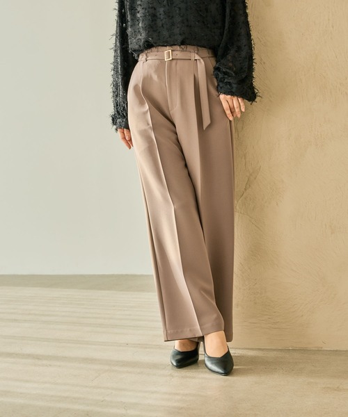 LEPSIM（レプシィム）の「【入卒式／セレモニー】Wクロスストレッチワイドパンツ 207775（スーツパンツ）」 - WEAR