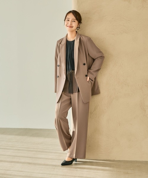 LEPSIM（レプシィム）の「【入卒式／セレモニー】Wクロスストレッチワイドパンツ 207775（スーツパンツ）」 - WEAR