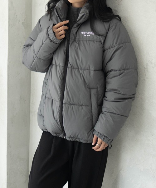 FIRST DOWN（ファーストダウン）の「FIRST DOWN the basic マイクロポリ中綿スタンドブルゾン（ダウンジャケット/コート）」 - WEAR