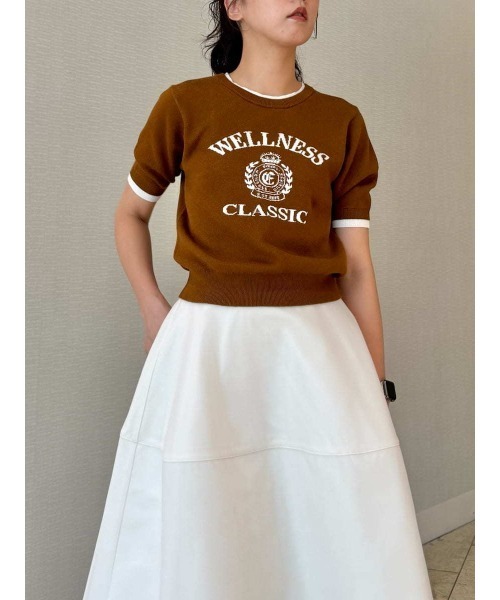 セール】【限定カラー】オーガニックコットンカレッジニットトップス