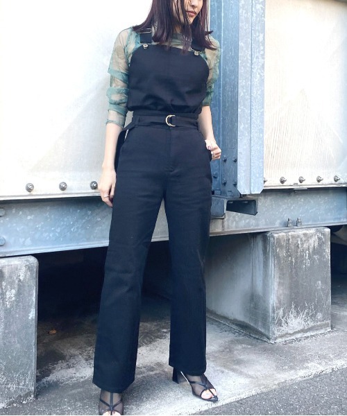 AMERI（アメリ）の「SET UP DENIM OVERALL（デニムパンツ）」 - WEAR