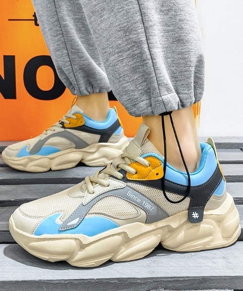 Burner（バーナー）の「【OKUOKU 0909】ソールデザイン ダッドスニーカー oku-shoes-62-69（スニーカー）」 - WEAR