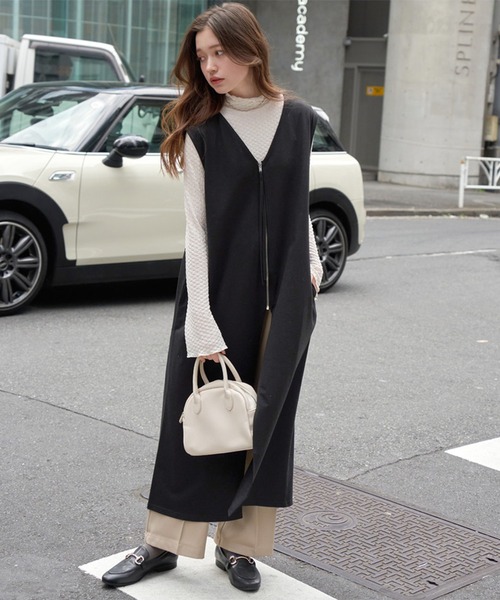 STYLEBLOCK（スタイルブロック）の「2WayジップVネックジャンパースカート（スカート）」 - WEAR