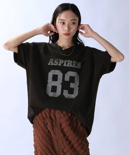 JEANASIS（ジーナシス）の「ナンバリングV BIG TEE/130565（Tシャツ/カットソー）」 - WEAR