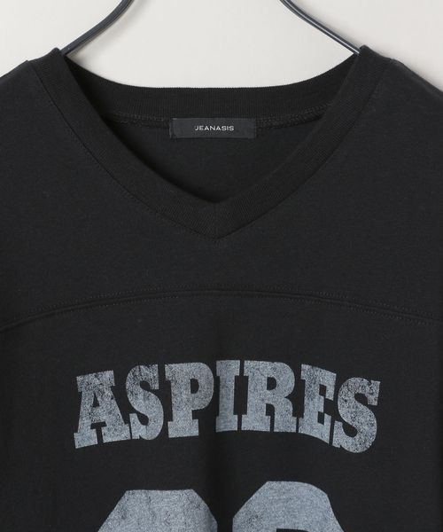 JEANASIS（ジーナシス）の「ナンバリングV BIG TEE/130565（Tシャツ/カットソー）」 - WEAR