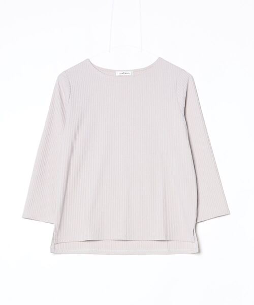 セール】リブストレッチ クルーネック7分袖カットソー（Tシャツ