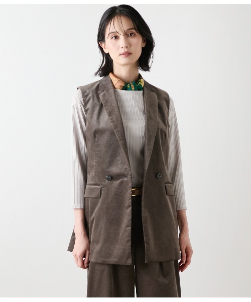 セール】リブストレッチ クルーネック7分袖カットソー（Tシャツ