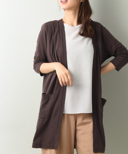 INTERPLANET（インタープラネット）の「TRナシジロングカーデ（UV・抗菌加工）（カーディガン/ボレロ）」 - WEAR