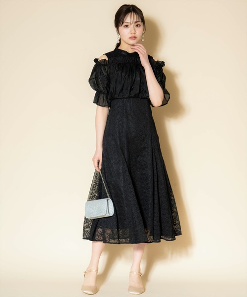 WILLSELECTION（ウィルセレクション）の「オフショルレースドレス（ドレス）」 - WEAR