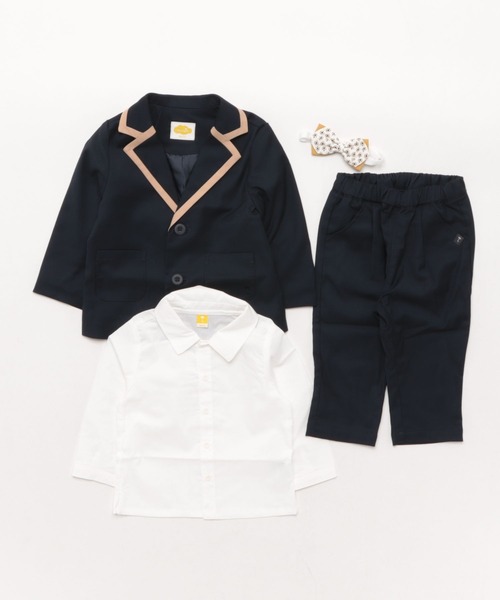 moimoln（モイモルン）の「【フォーマル3点セット】ワッペン付きセットアップ＆シャツ＆ネクタイ（セットアップ）」 - WEAR