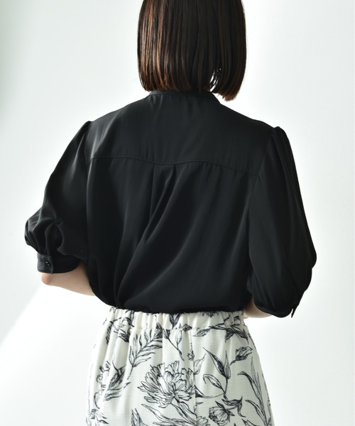 INTERPLANET（インタープラネット）の「デシン＊レース5分袖ブラウス（シャツ/ブラウス）」 - WEAR