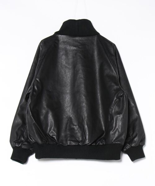 Ritzy（リッツィー）の「Vintage-like synthetic leather rib turtle blouson/ヴィンテージ ...